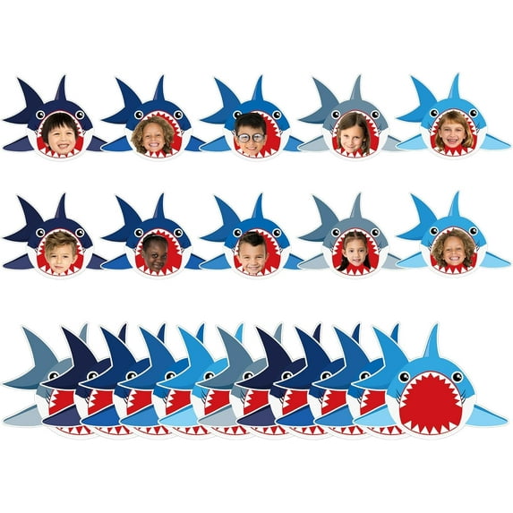 80Pcs Summer Cutouts Shark Decorations Under The Sea Bulletin Board ...