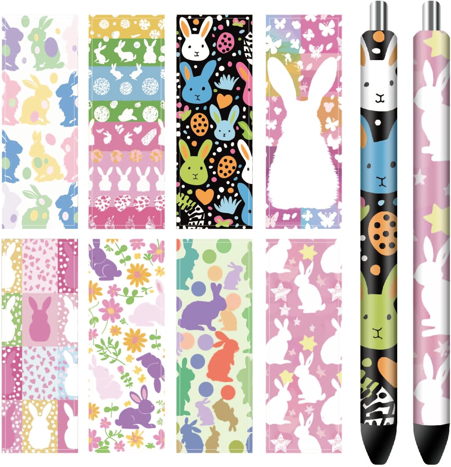 80Pcs UV DTF Pen Transfer Stickers Wraps Waterproof Coated Paper Pen ...