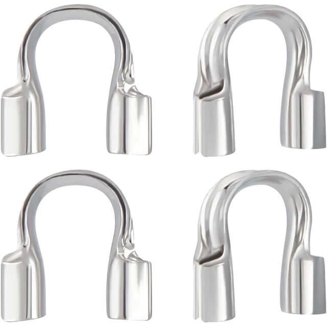 80Pcs Wire Guardian Platinum Plated U Shape Wire Guard Loops Thread ...