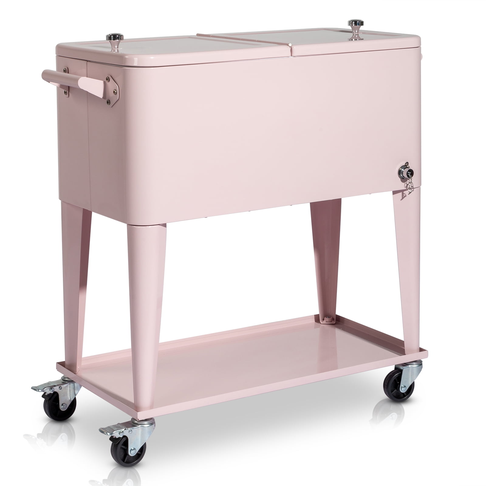 80Qt Pink Box Black Foot Tube Freezer Incubator with Drain Pipe - Ideal ...