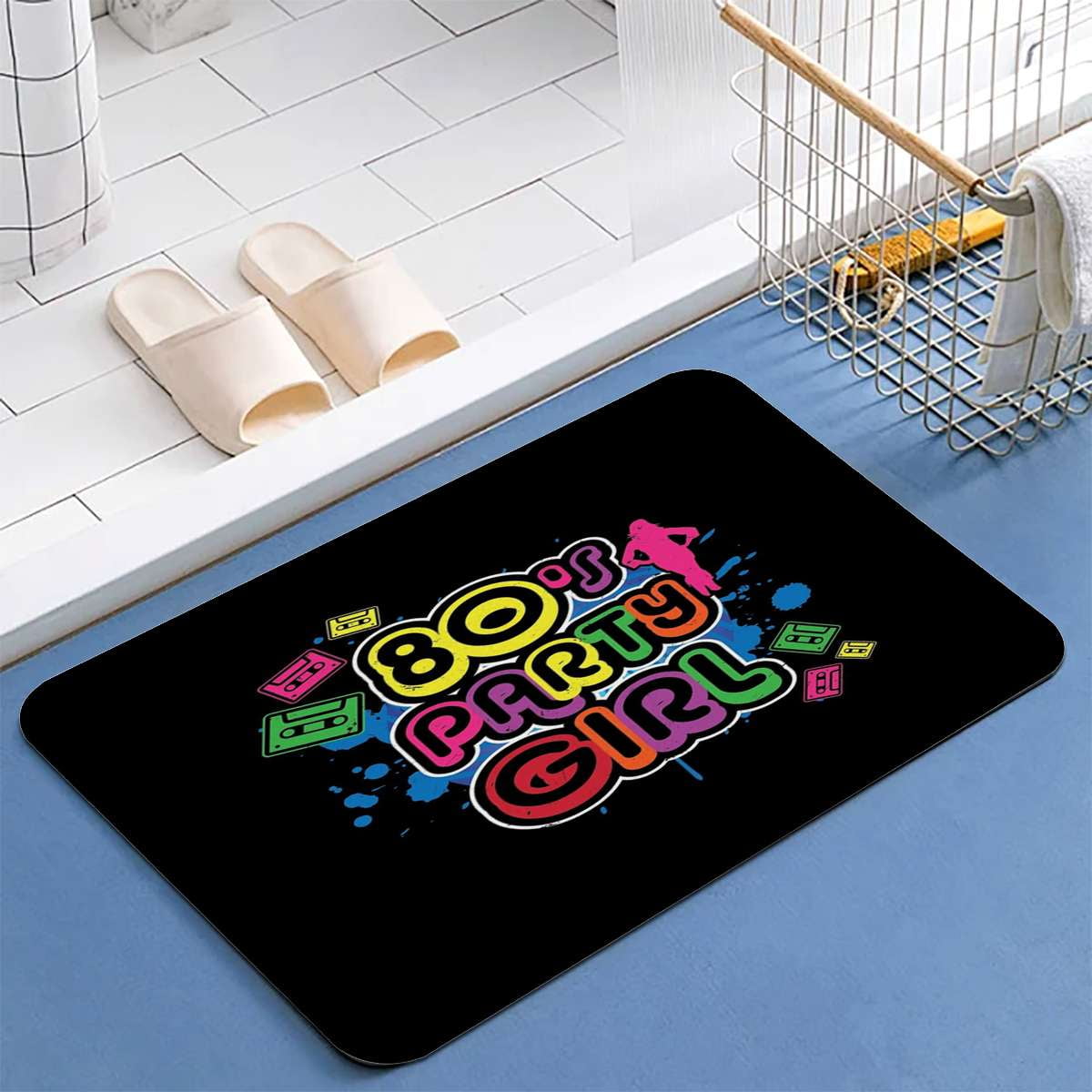 80S Party Vintage Retro Eighties Costume Diatomite Bath Mats Bathroom ...