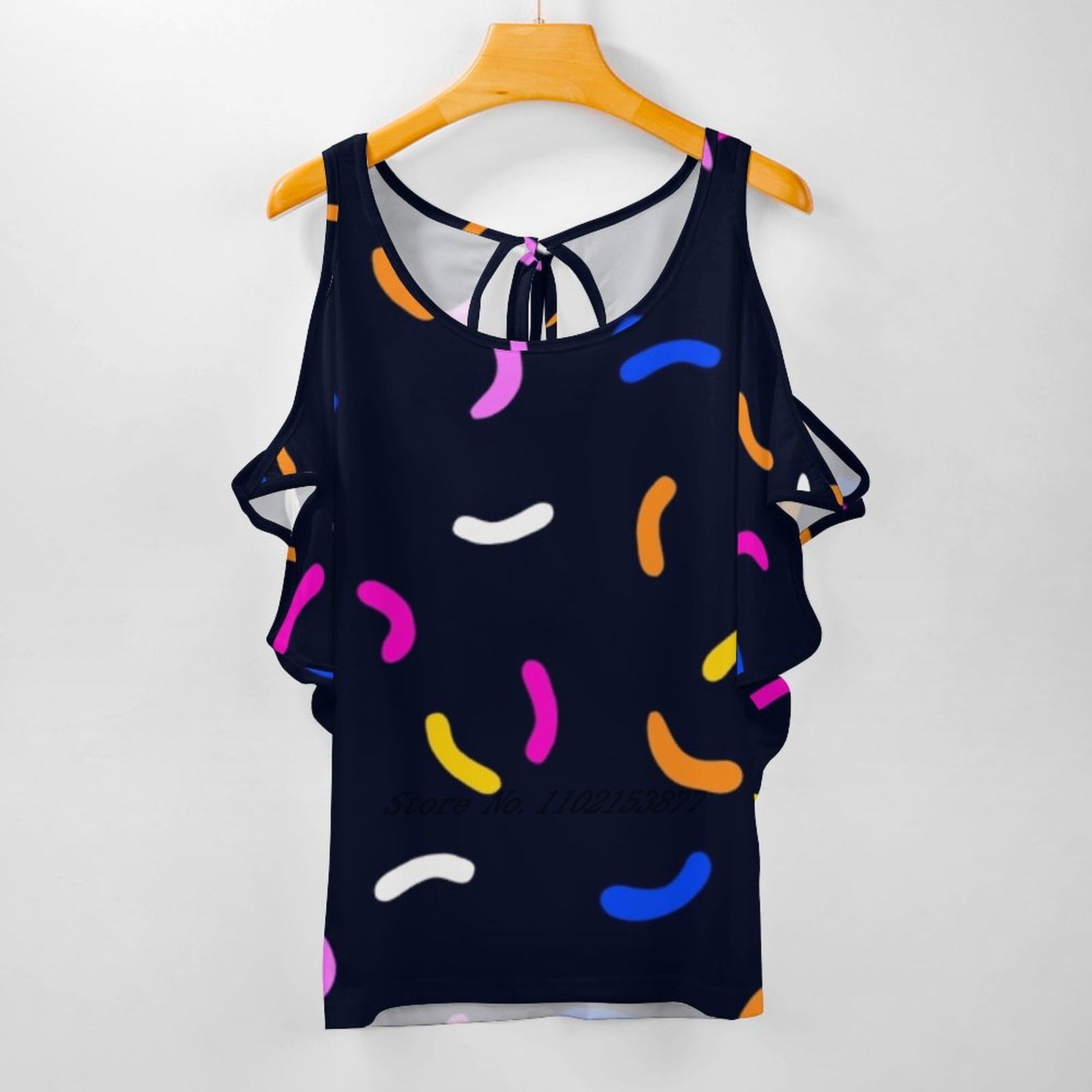 80S Pop Art 004 Women'S T-Shirt Casual Short Sleeved Tops V-Neck Zipper ...