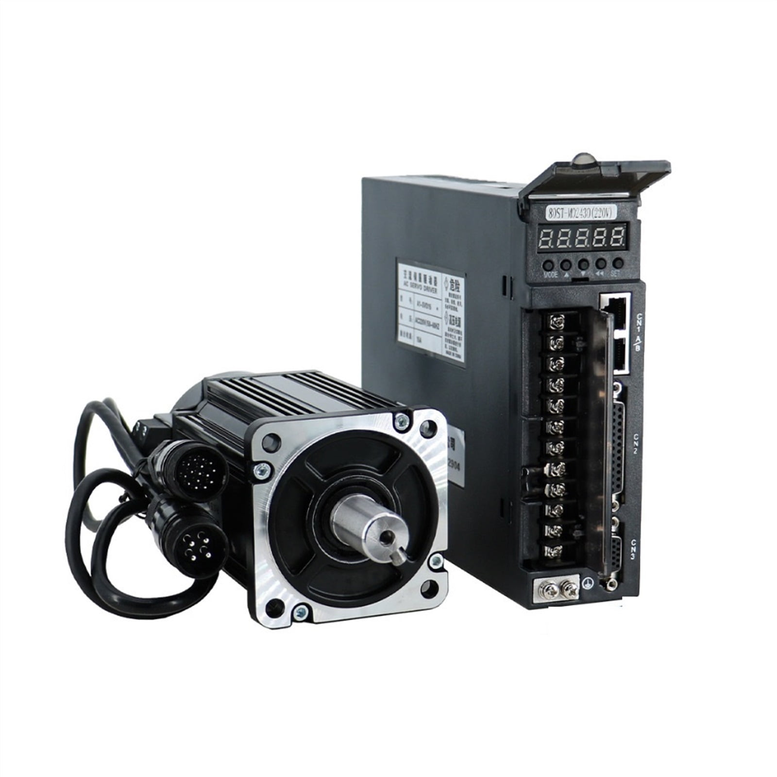 80ST-M02430 / 90ST-M02430 750w Servo Motor Flange 80 2.4Nm With AC Driver A1-SVD15 Kits 0.75kw ...
