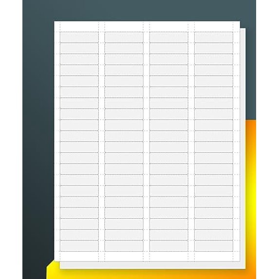 80UP 1.75" x 0.5" Return Address Labels for Laser & Inkjet Printers[100 ...