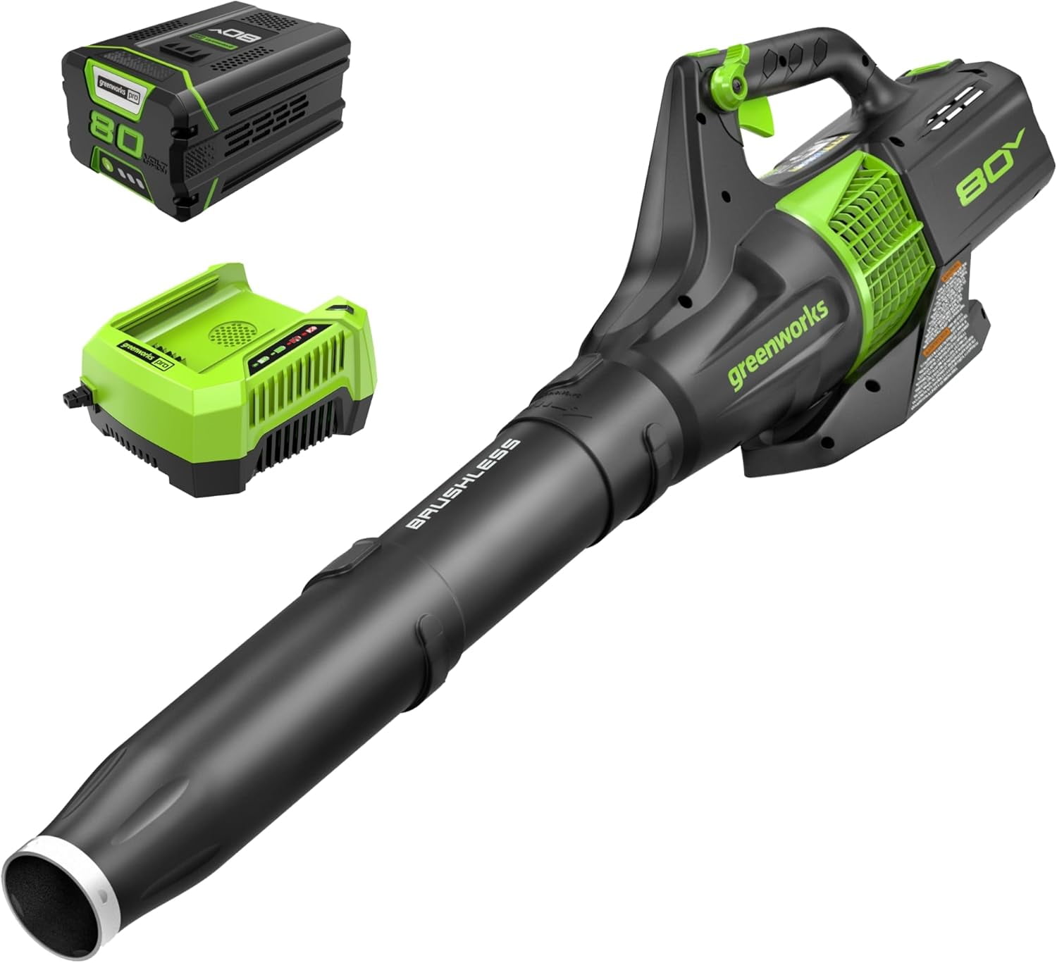 80V (145 MPH / 580 CFM / 75+ Compatible Tools) Cordless Brushless Axial ...