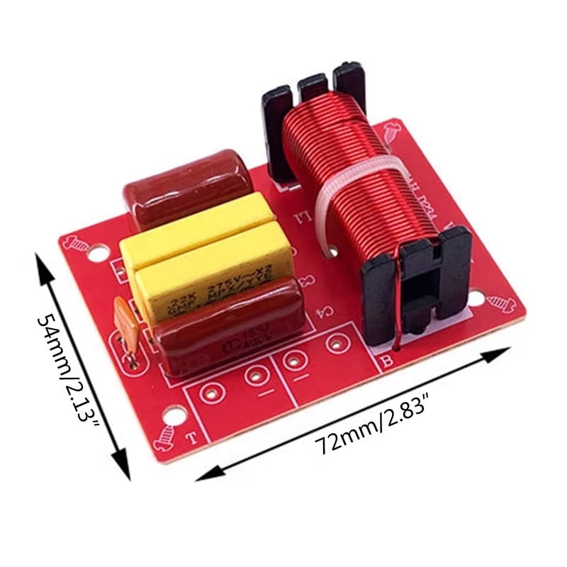 80W 2 Way Crossover Filters Module HiFi Speaker Treble Bass Dual ...