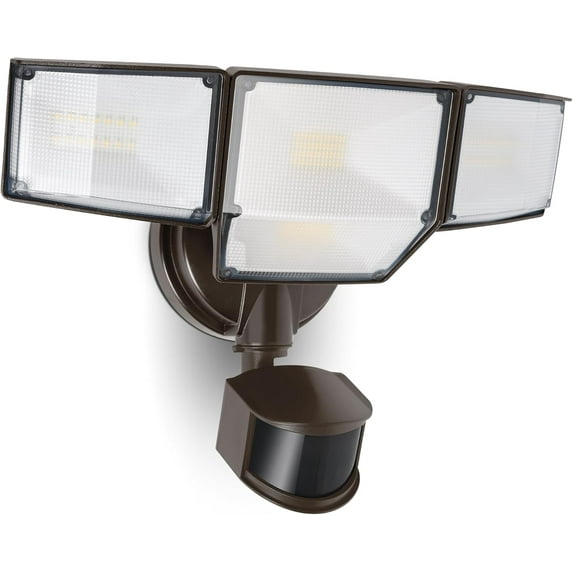 80W 9000LM Lights Hardwire Motion Sensor Outdoor Lights, 4 Flood Light ...
