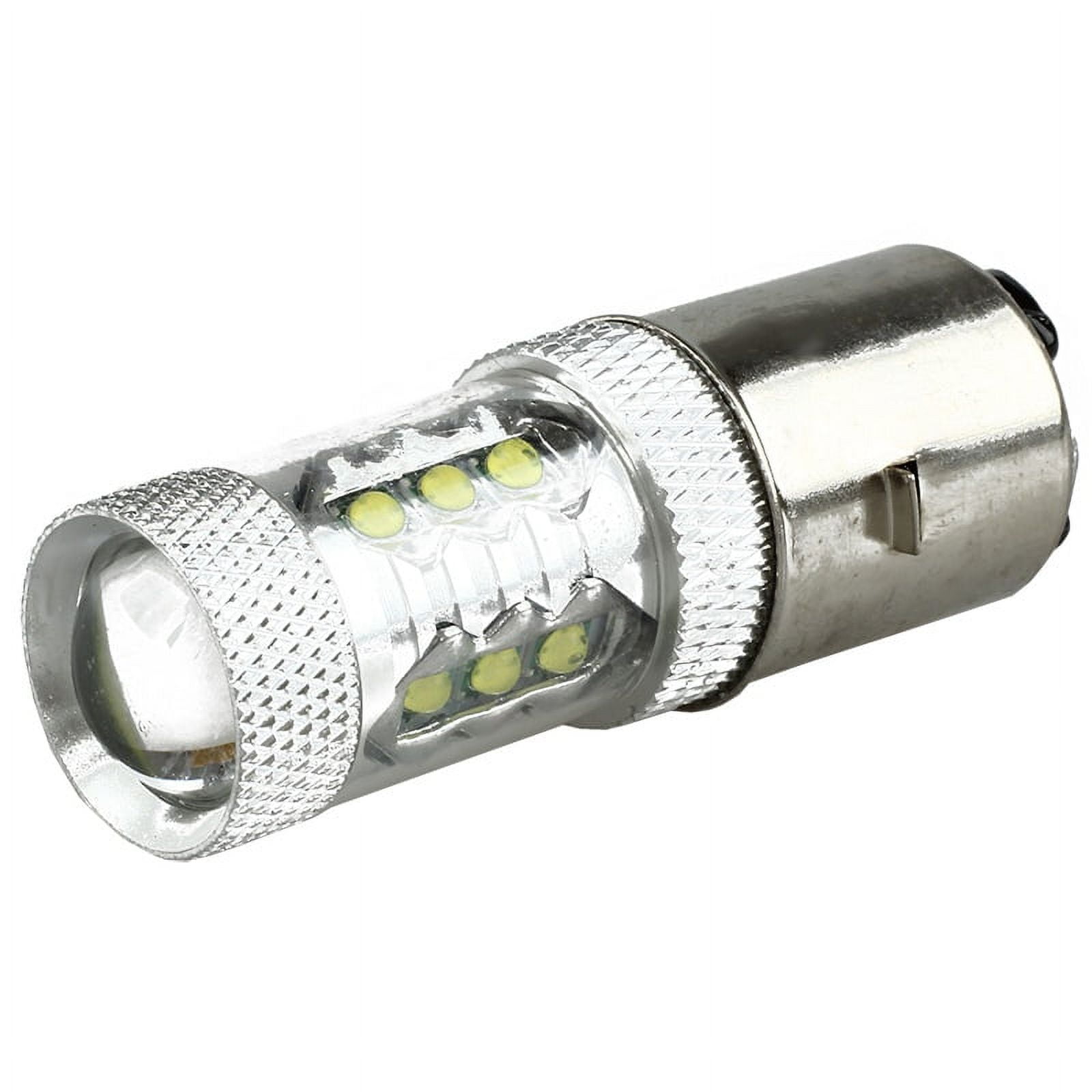 80W BA20D H6 White 16 LED Motorcycle MotorBike/Moped/ATV Headlight Bulb ...