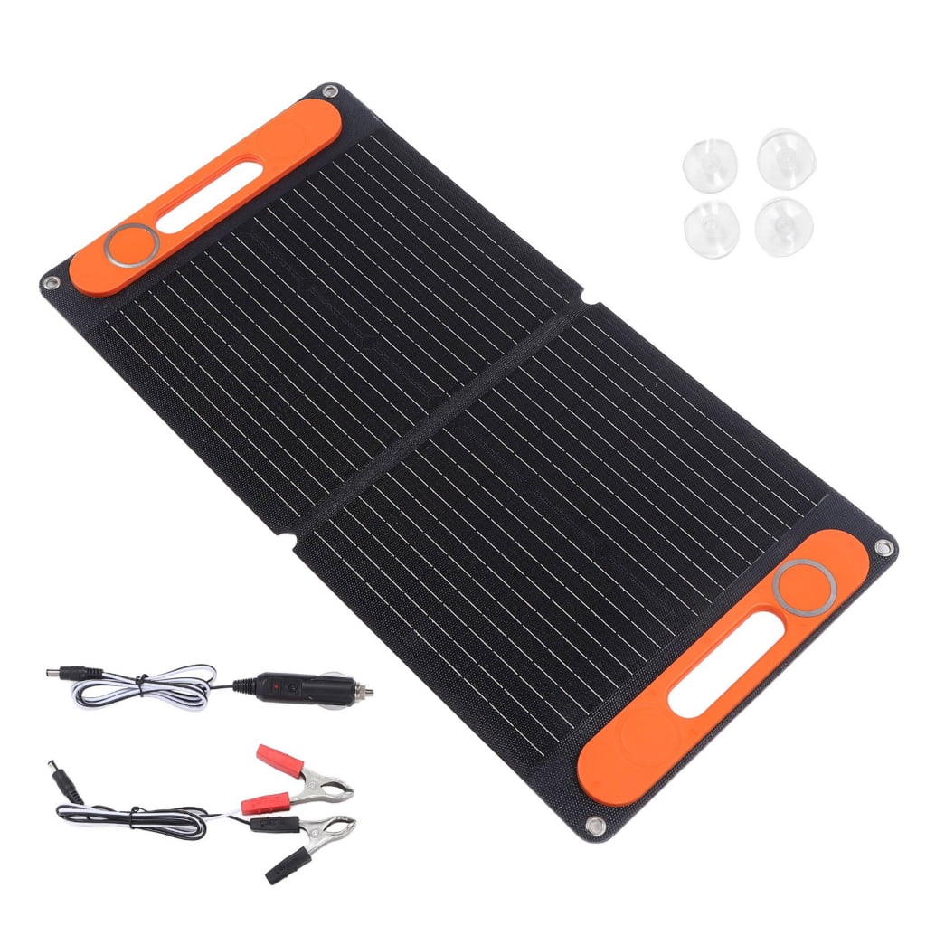 80W ETFE Solar Plate Charging Device Double USB Port Mobile Power ...