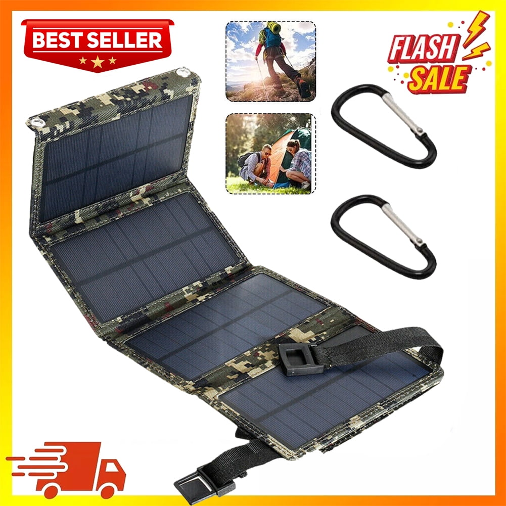 80W Portable Solar Panel Charger Foldable - w/Power Bank for Outdoor ...