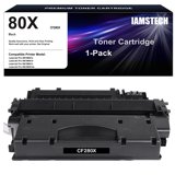 80X 1-Pack Black Laserjet Toner Cartridges High Yield With Chip ...
