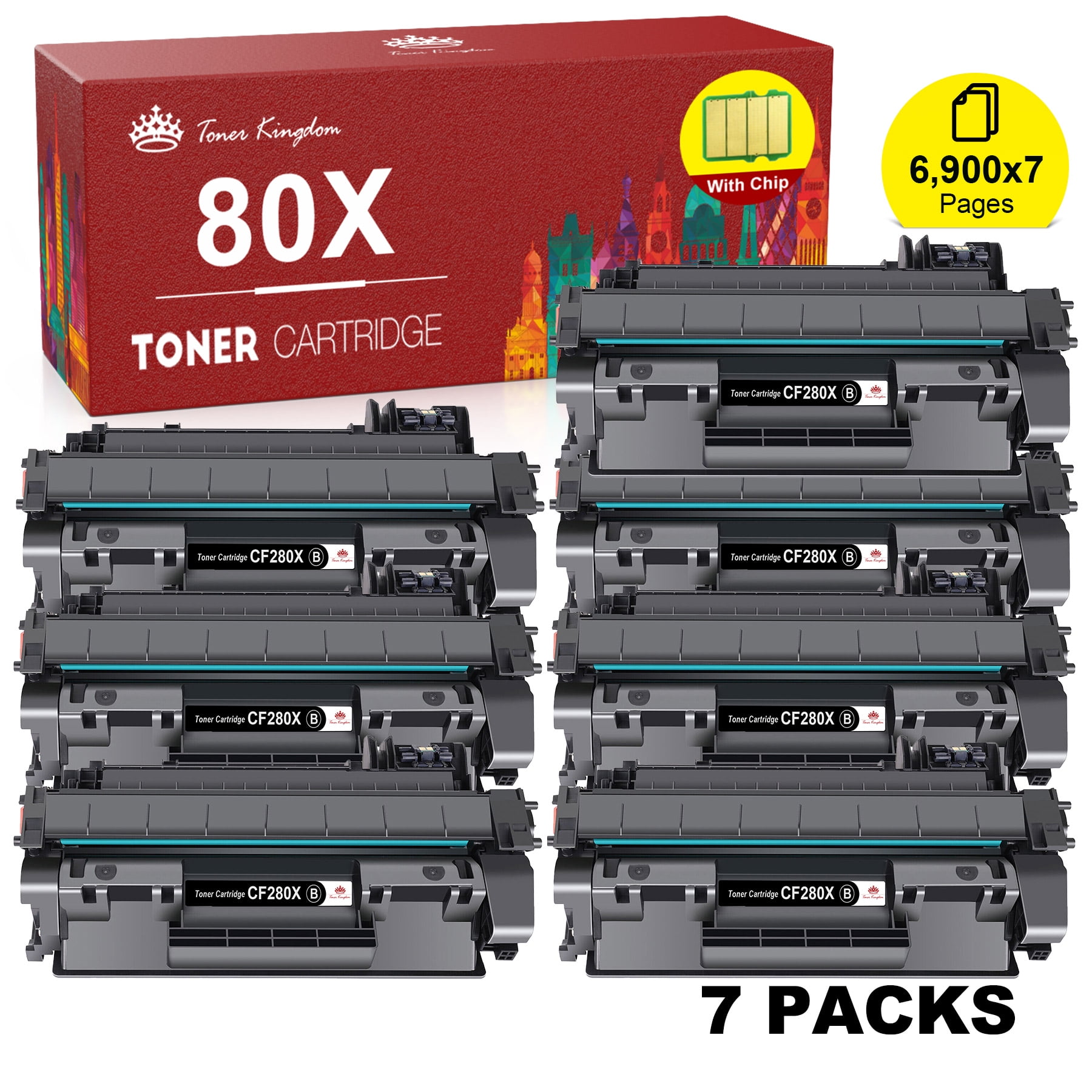 80X CF280X Compatible Toner Cartridge Replacements for HP 80X CF280X ...