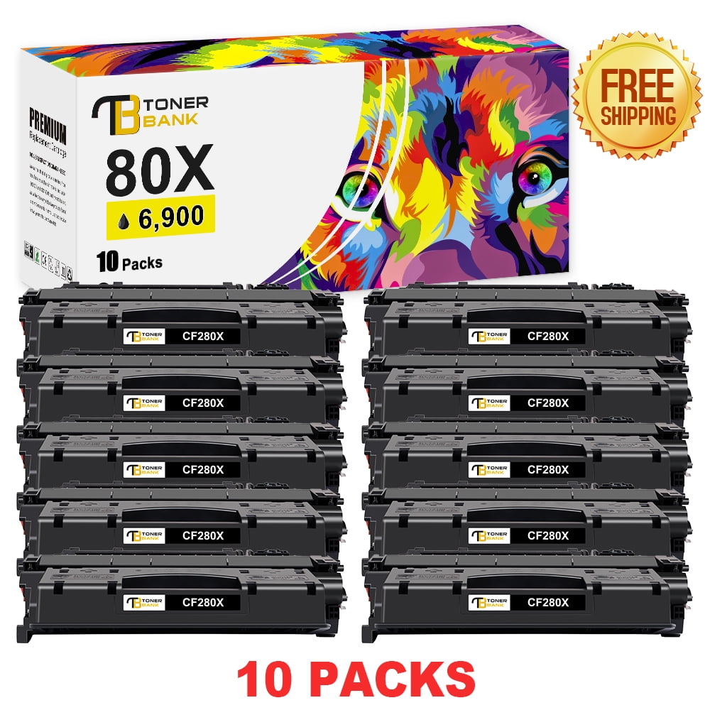 80X Toner Cartridges Compatible for HP 80A 80X CF280X CF280A Toner ...