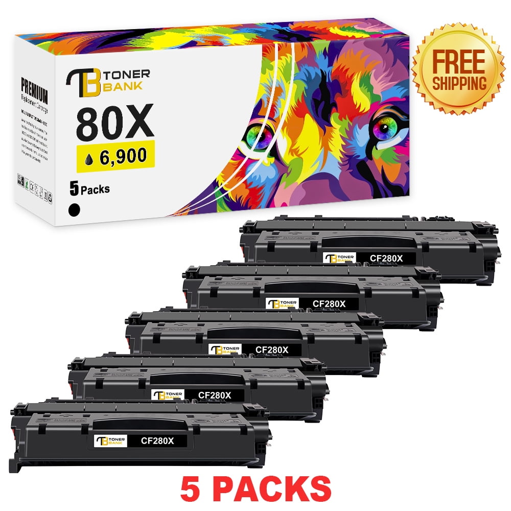 80X Toner Cartridges with Chip | Compatible for HP 80A 80X CF280X ...