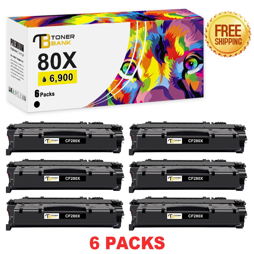 Toner Bank 80X Toner Cartridges Compatible for HP LaserJet Pro 400 M401 ...