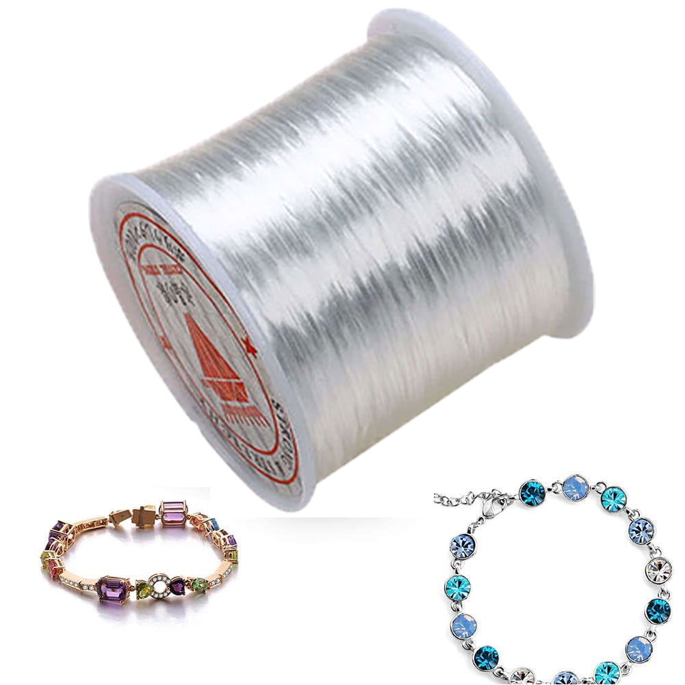 80Yard Jewelry Cord, (2 Pack)Elastic Bracelet Rope Crystal Beading ...