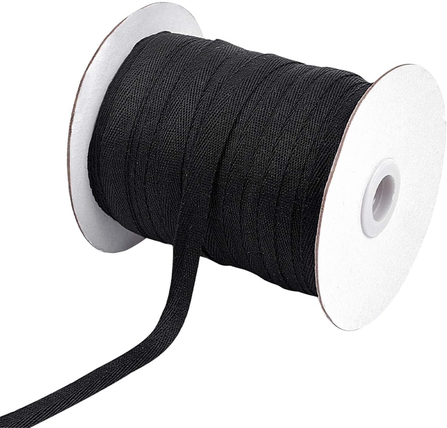 80Yards/Roll Cotton Tape Ribbons Herringbone Cotton Webbings 1 cm Wide ...