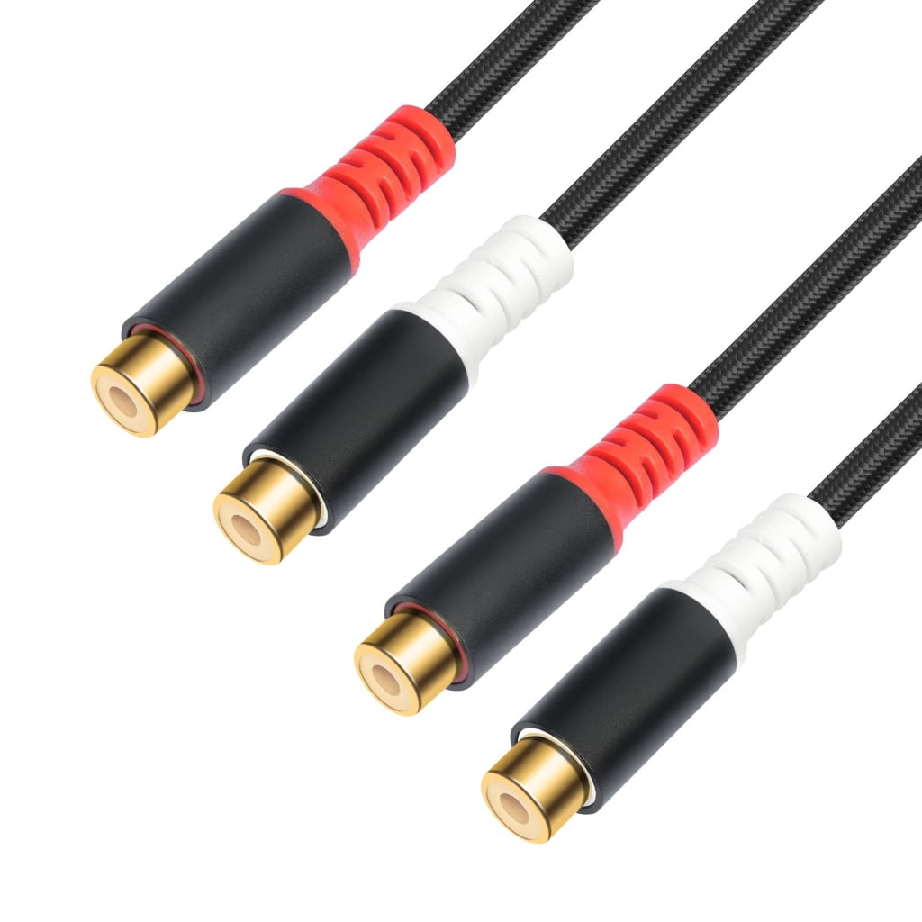 80cm 2RCA Female to Female Adapter Cable with OxygenFree Coppers ...