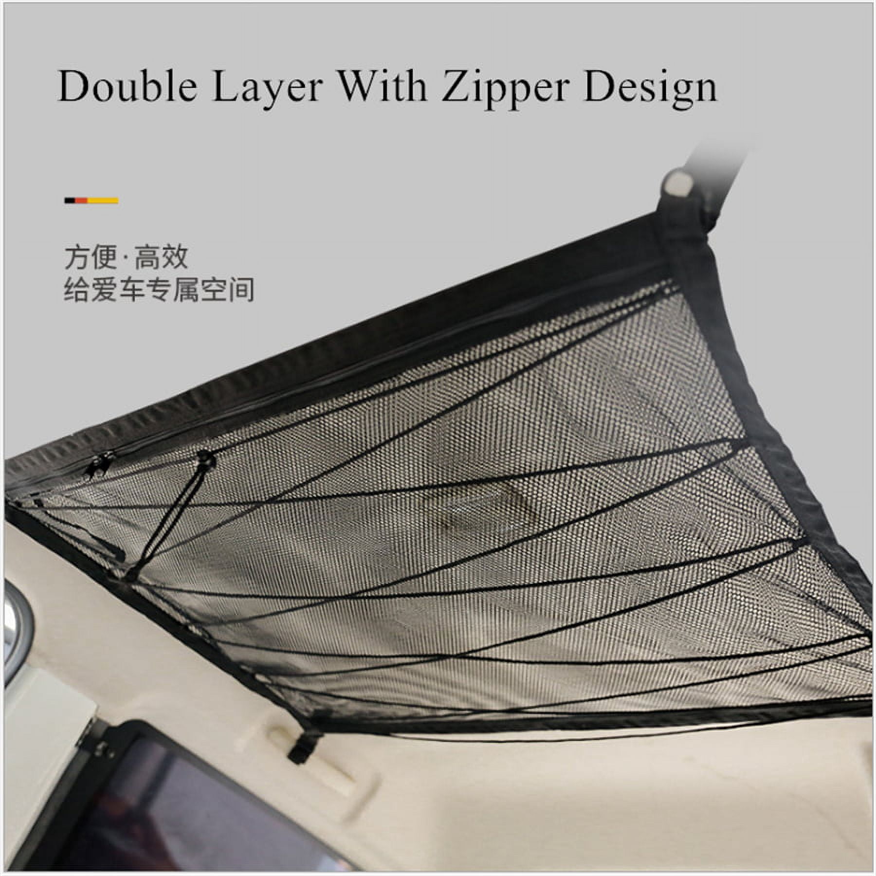 80cm×55cm Vehicle Roof Ceiling Mesh Bag Interior Storage Net Bag For ...