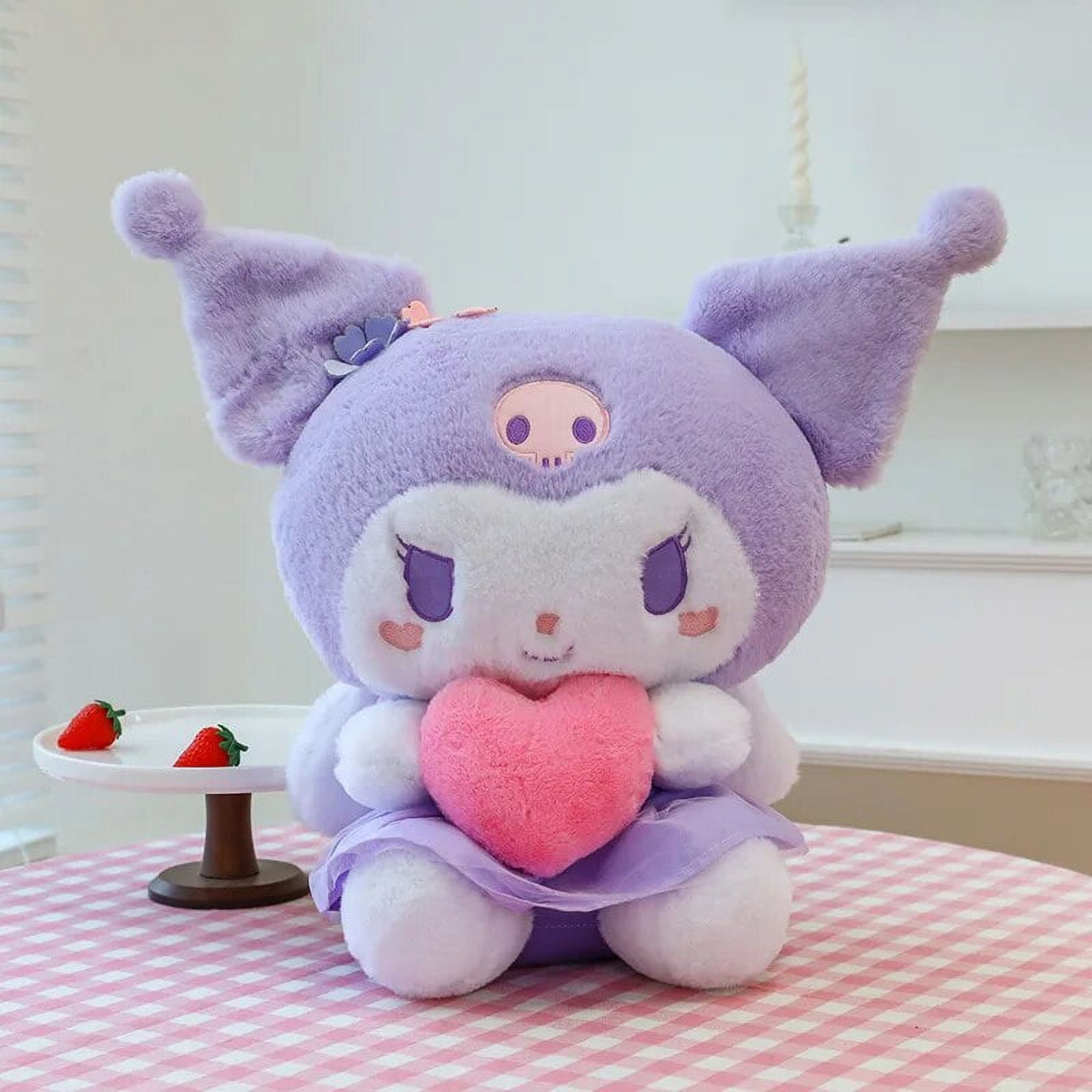 80cm Big Size New Sanrio Cupid Kuromi Doll Cupid's Arrow Kawaii Plush ...