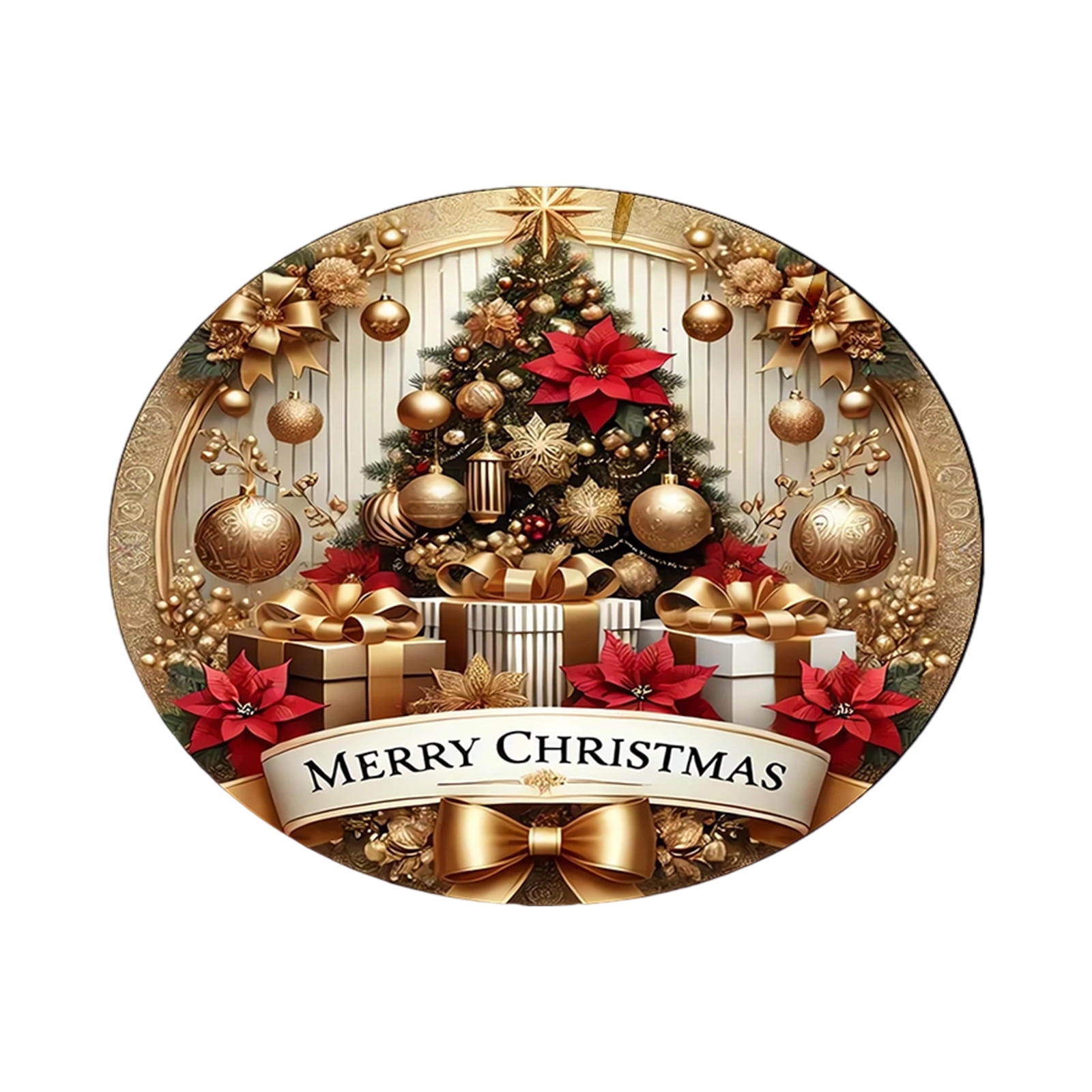 80cm-Christmas Festival Decoration Round Household Carpet Mat B ...