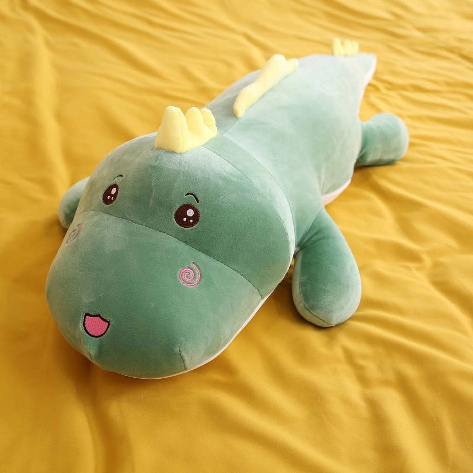 80cm Plush Toy Pillow , Soft Lumbar Back Cushion Big Dinosaur Plushies ...