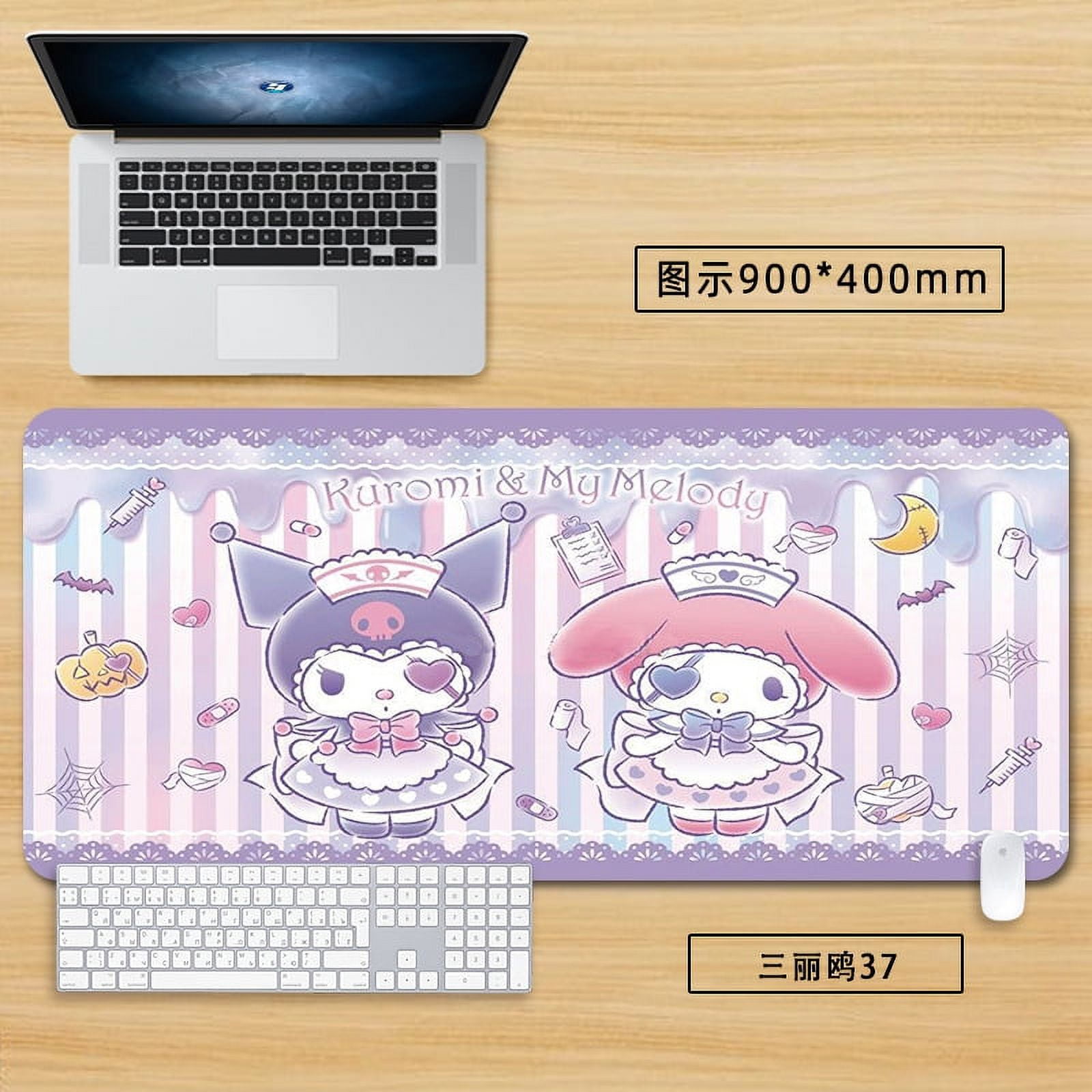 80cm Sanrio Large Mouse Pad Hello Kitty Melody Kuromi Cinnamoroll Non ...