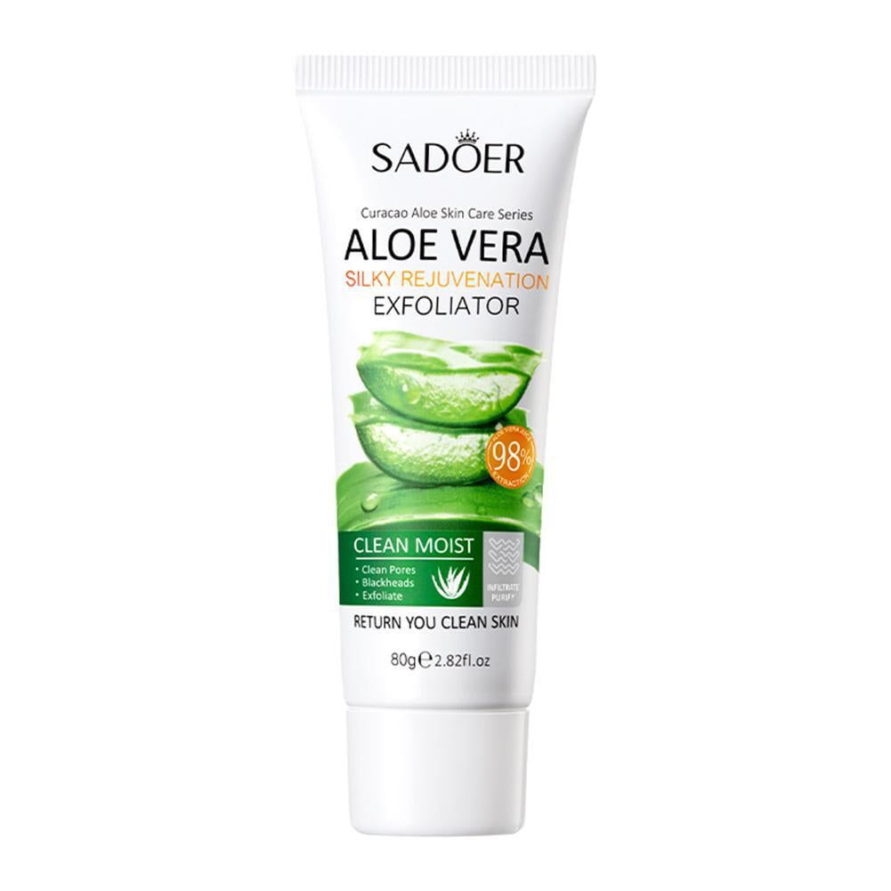 80g Sadoer Aloe Vera Silky Rejuvenating Exfoliating Gel Exfoliating Gel Scrub - Walmart.com