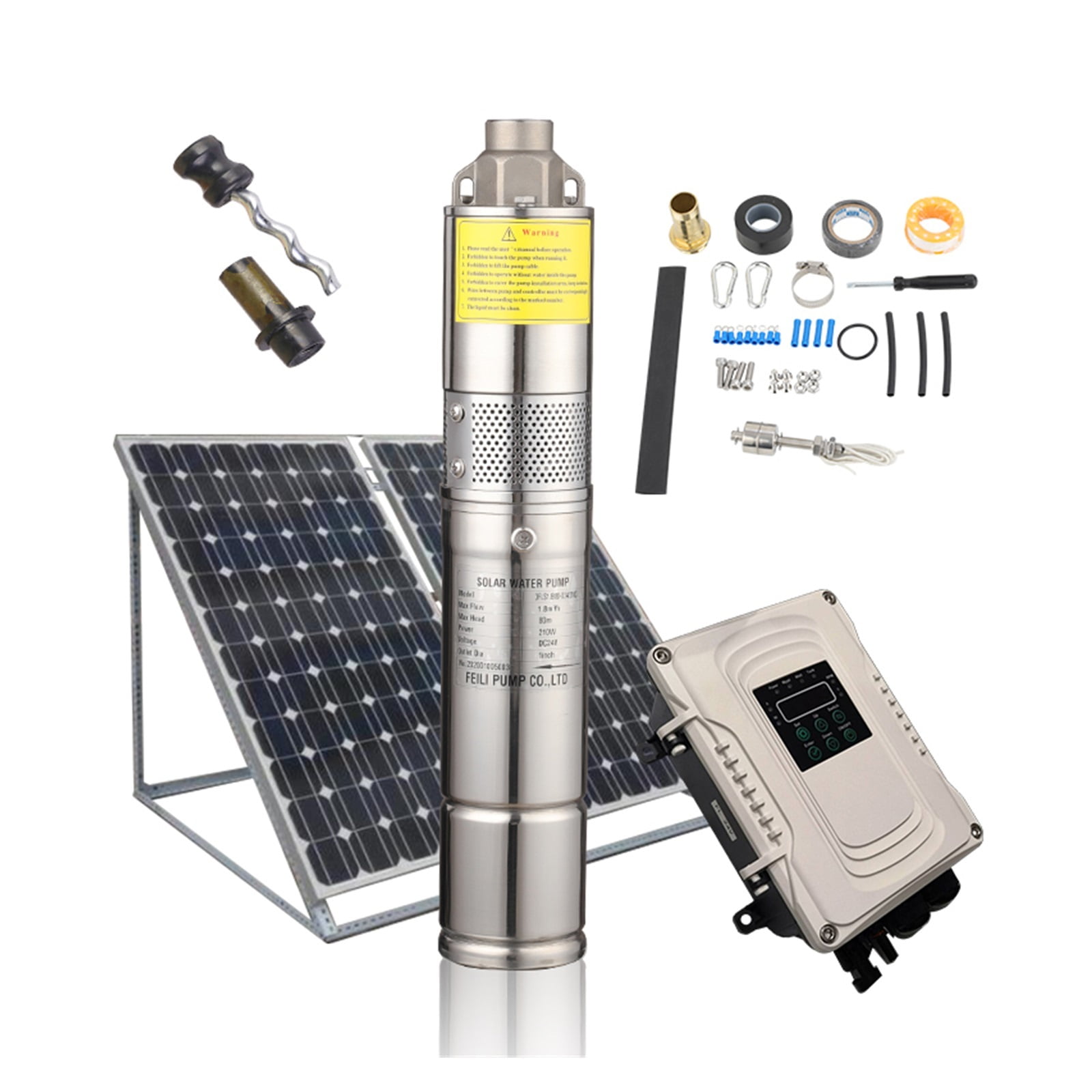 80m Head Dc Solar Borehole Pumps For Irrigation Deep Solar Helical Deep ...