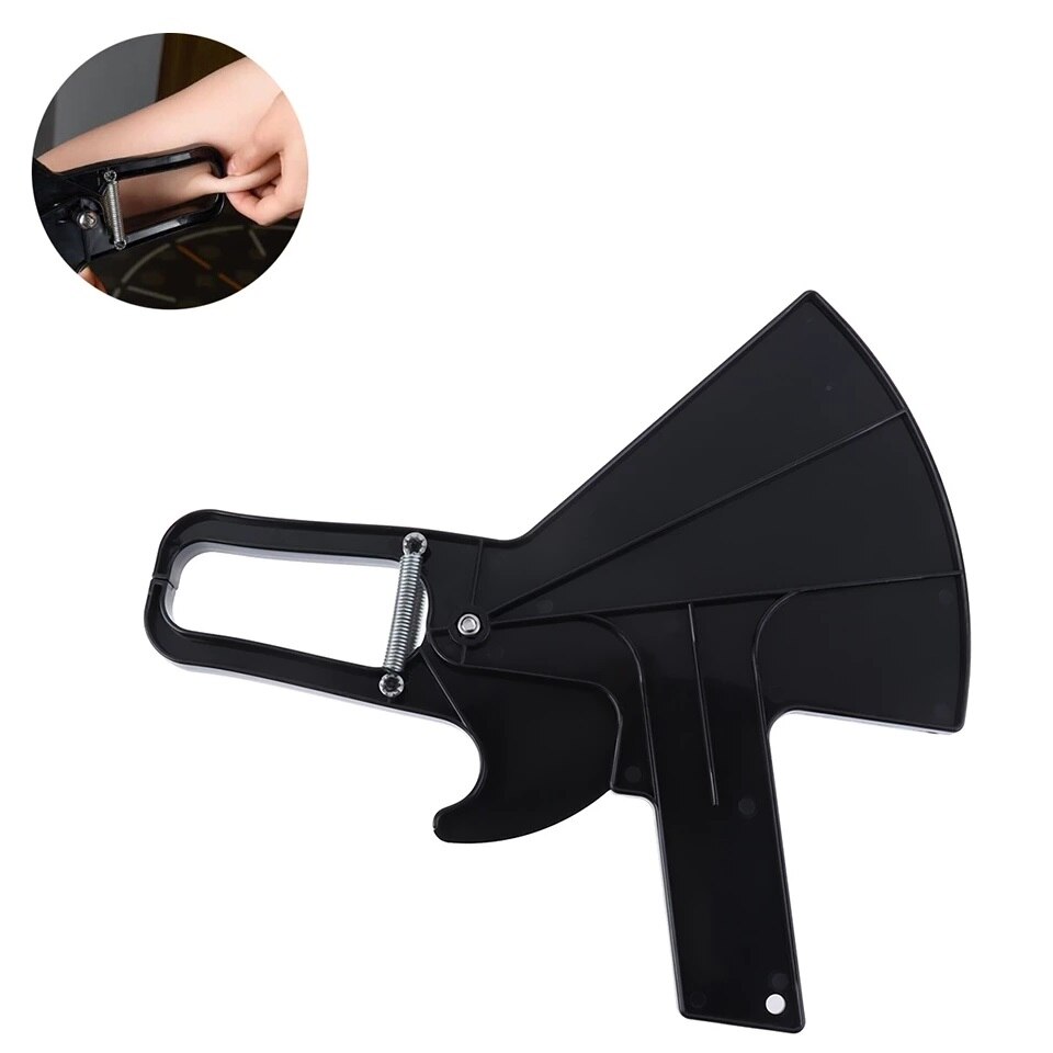 80mm Body Fat Caliper Adipometer Skinfold Measurement Weight Measure ...