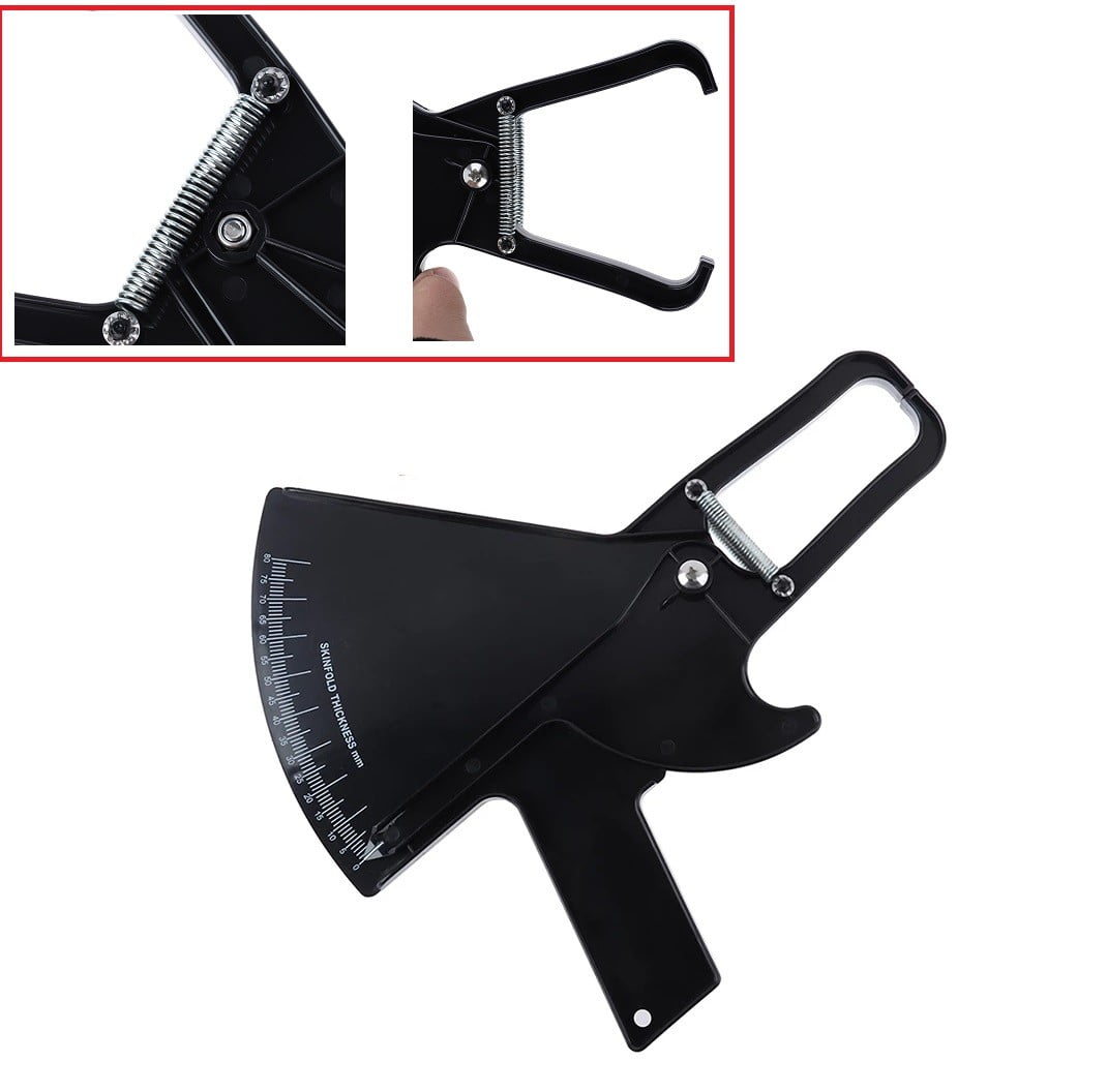 80mm Body Fat Caliper Adipometer Skinfold Measurement Weight Measure ...