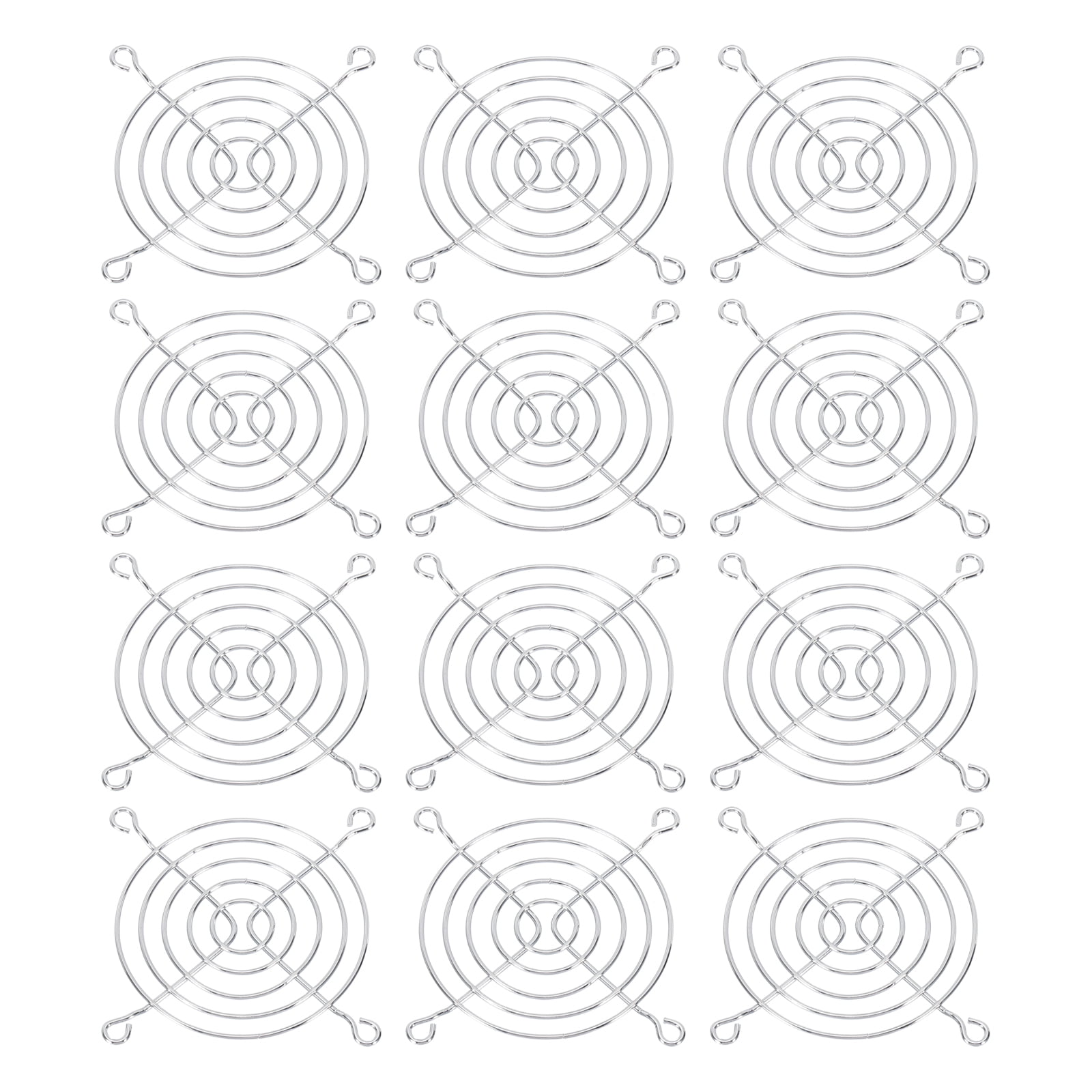 80mm Fan Finger Grill, 12 Pack Metal Grill Protector Guard Fan ...