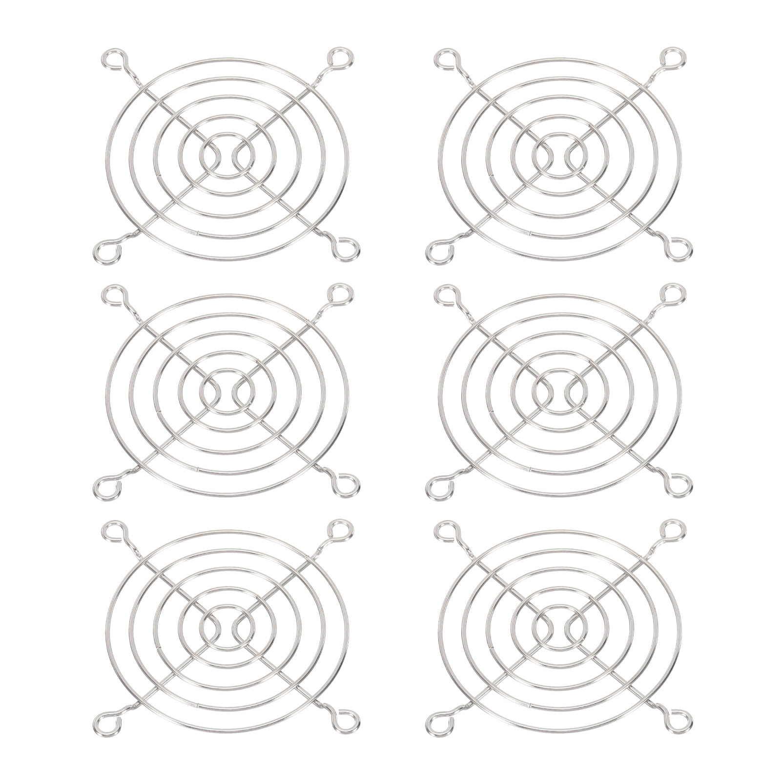 80mm Fan Finger Grill, 6 Pack 304 Stainless Steel Grill Protector Guard ...
