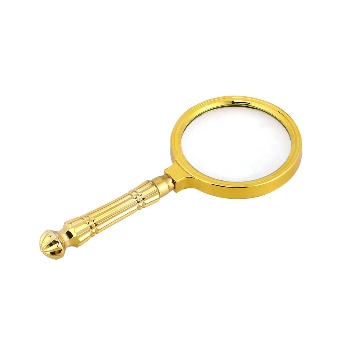 80mm Handheld Vintage Magnifier Gold Plating Fake Metal Design Handle ...