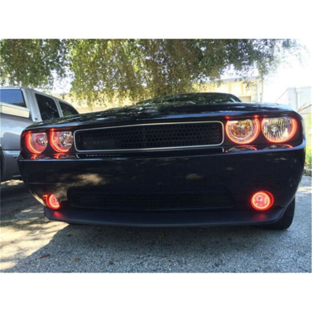 80mm LED Angel Eyes APP RGB Headlight Halo Rings For Car Headlight Fog ...