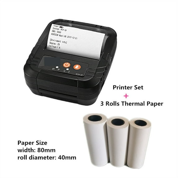 80mm Paper Wireless Portable Bluetooth Receipt Thermal Printers Android ...