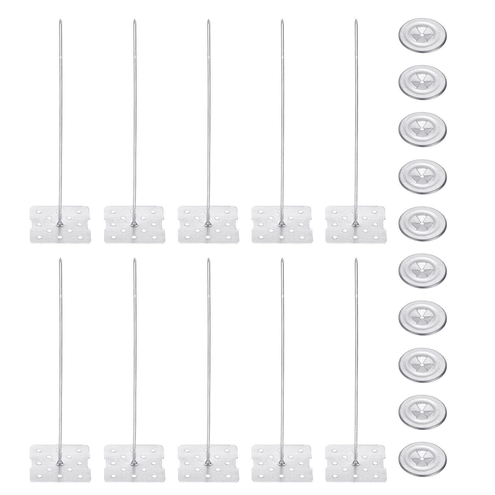 80mm Perforated Insulation Pins with Round Washer,50 Sets 2in ...