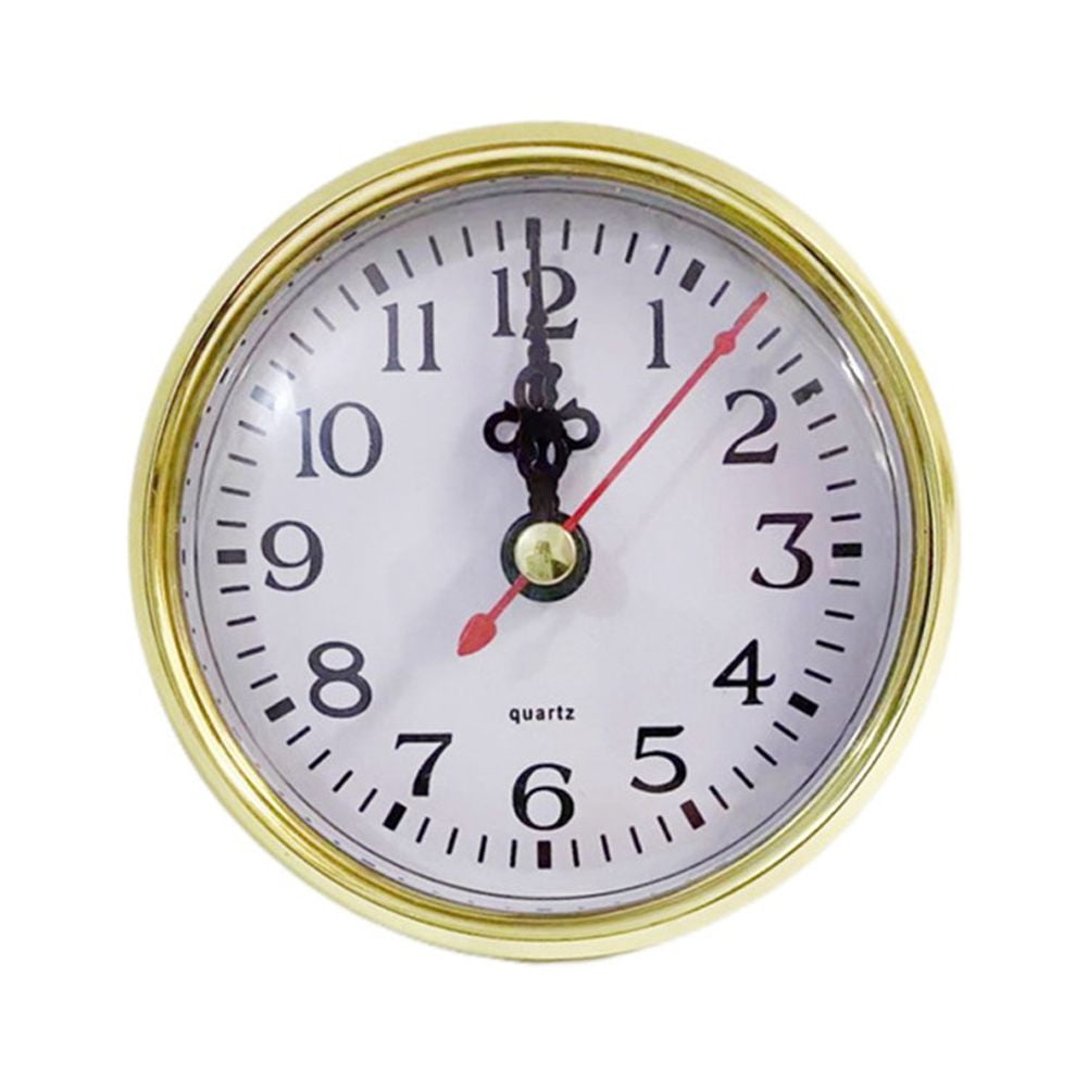 80mm Quartz Movement Clock Fit-up/Insert with Gold Trim and Arabic ...
