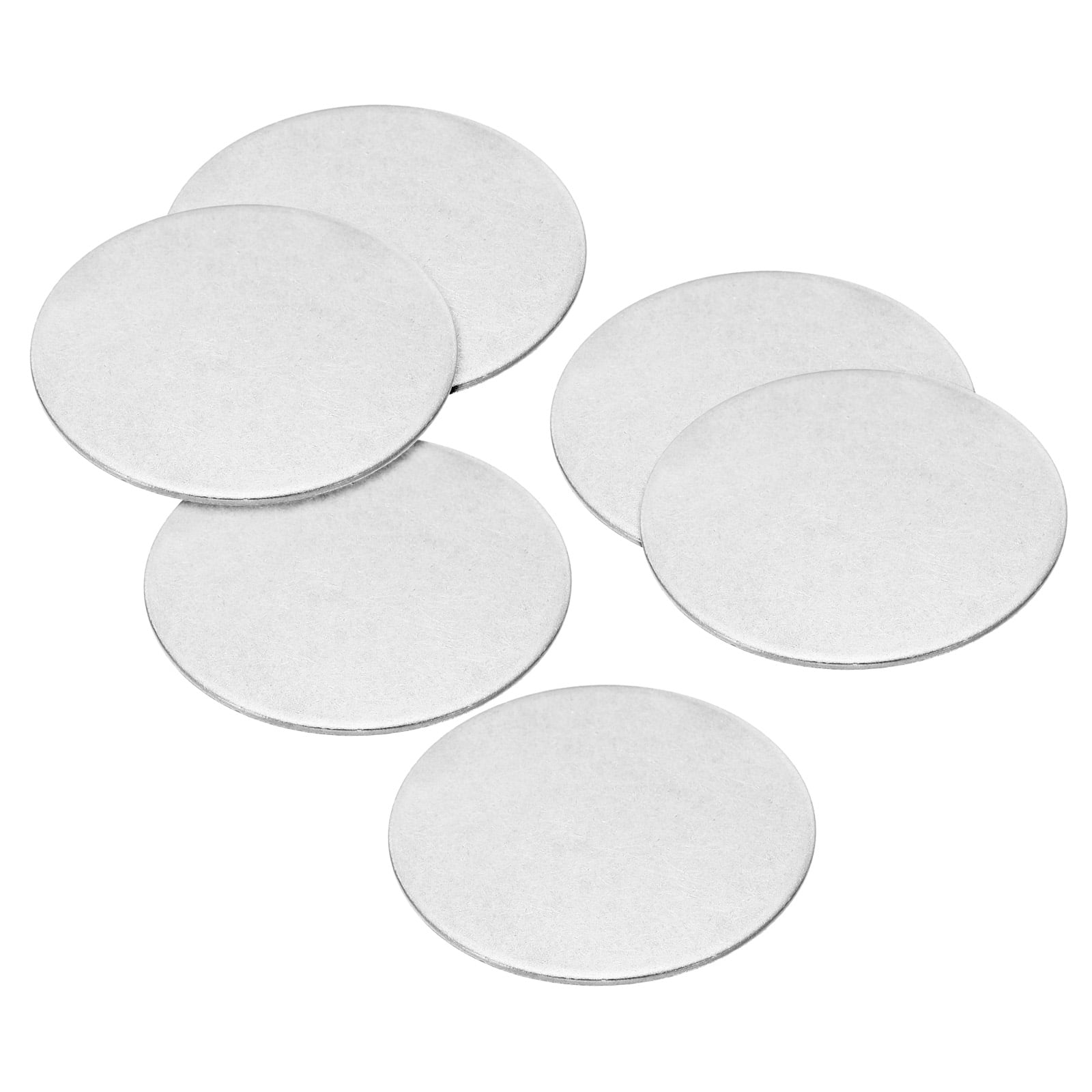 80mm Steel Disc, 6Pcs Round Metal Stamping Blanks Tags Circle Stainless ...