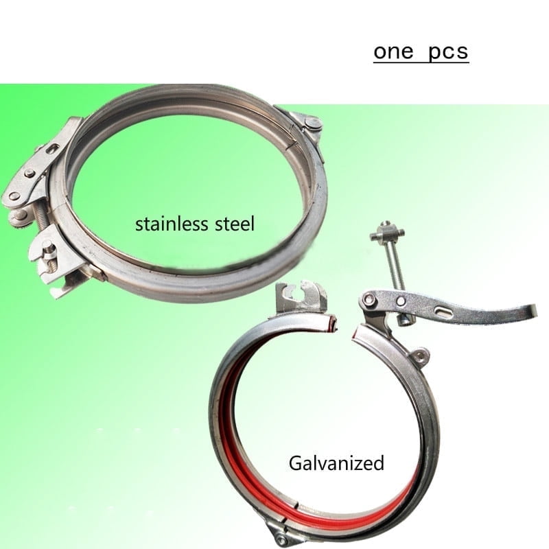 80mm galvanized Adjustable Hose Clamps Pipe Clamp Air Duct Clamp Worm ...