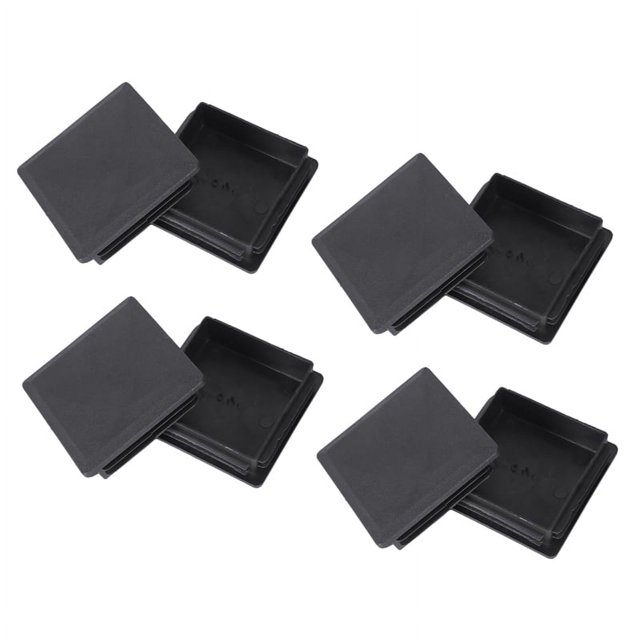 80mm x 80mm Square Plastic Caps Pipe Tube Inserts End Plug 8 Pieces ...