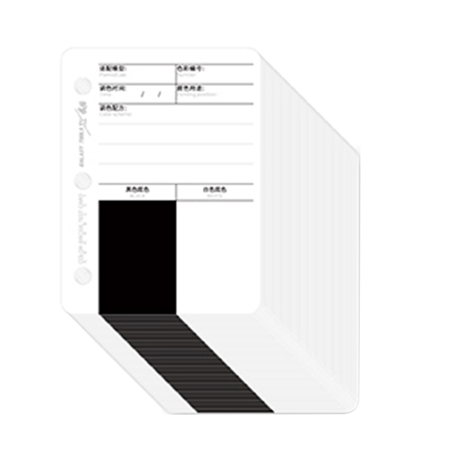 80mmx60mm Model Paint Recording Tools Galaxy Color Test Card Paper ...