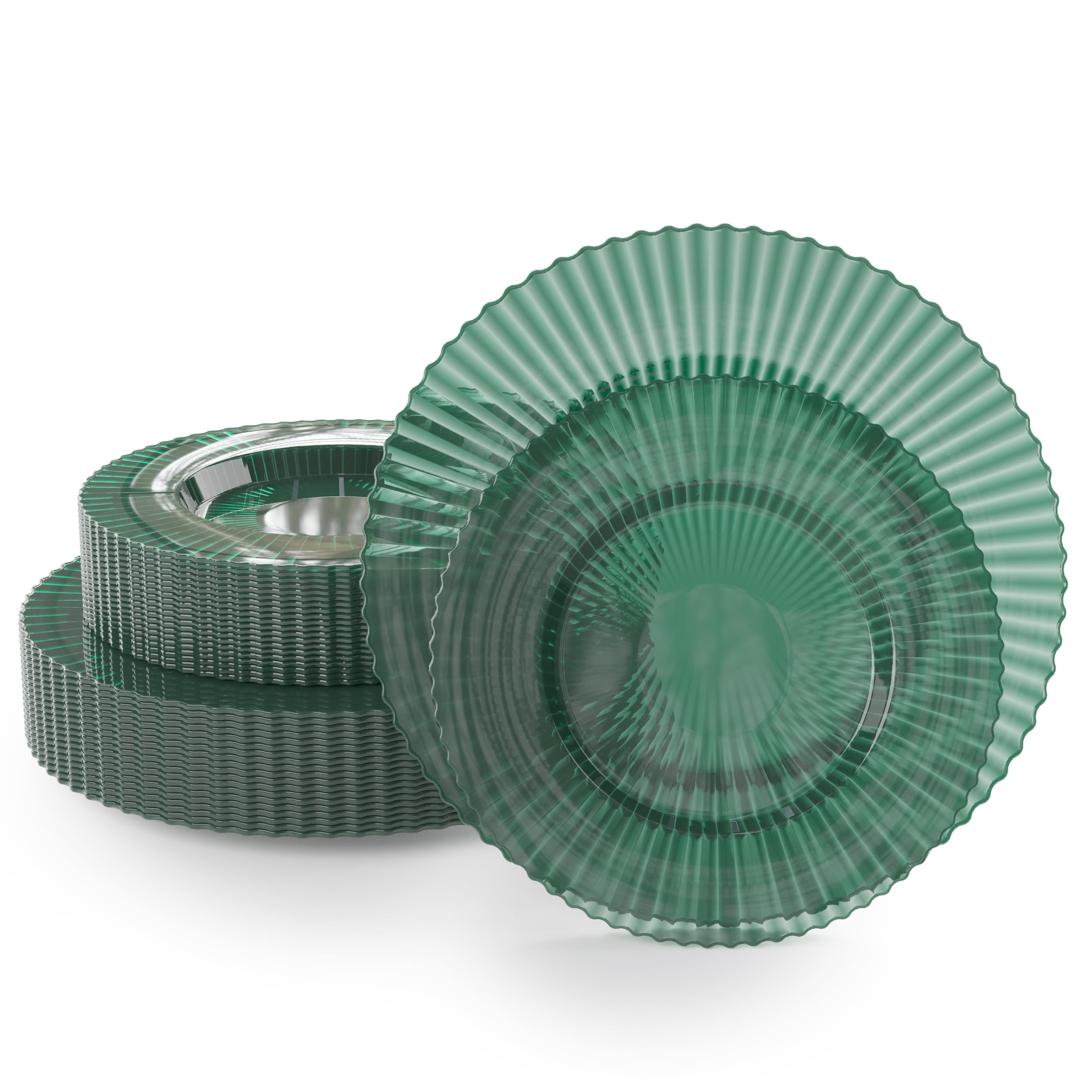 80pc Disposable Plastic Plates Set for 40 Guests, 20x9 Inch & 40x11 ...
