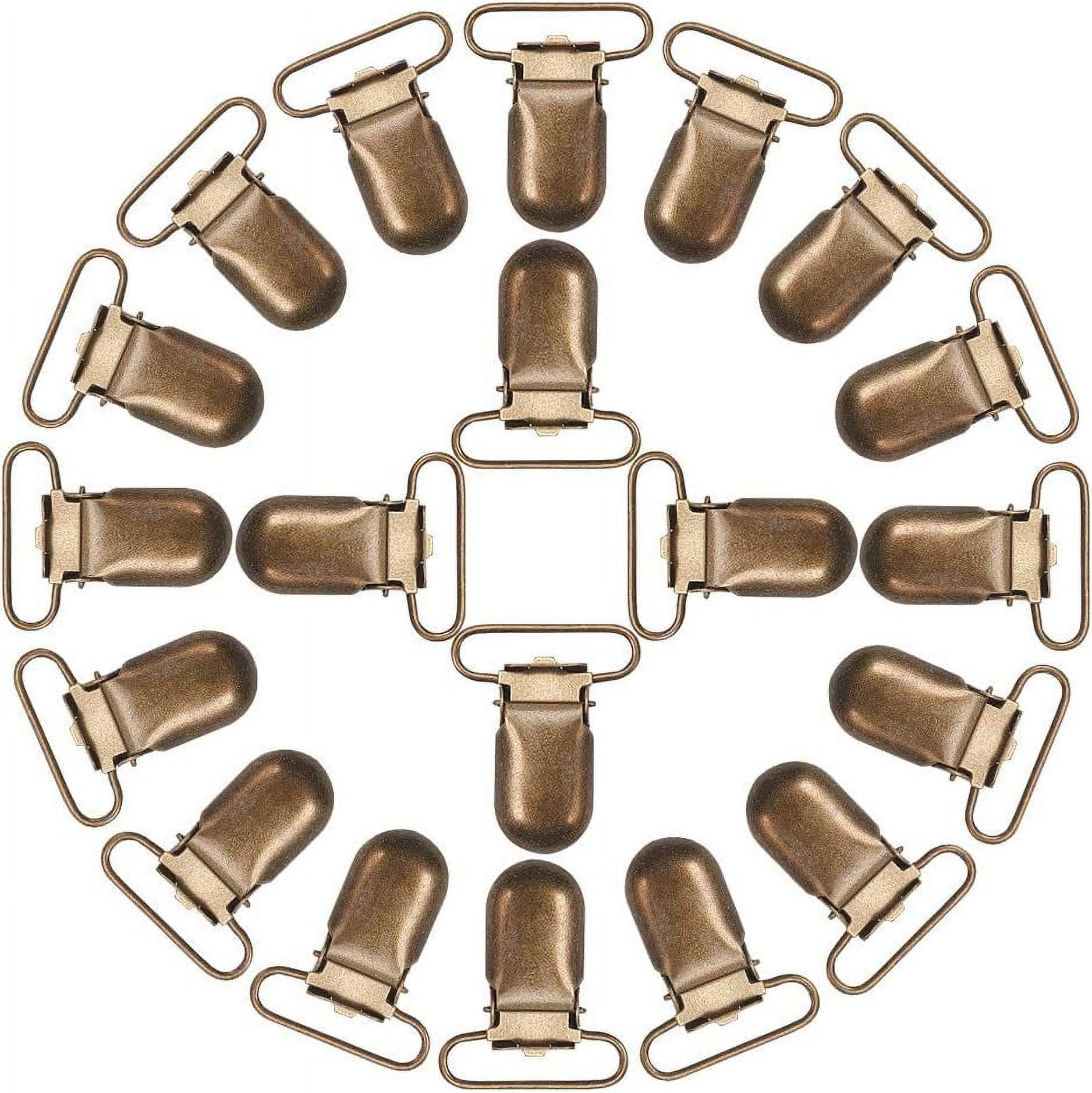 80pc Iron Baby Pacifier Clips Bronze 35x15mm - Walmart.com