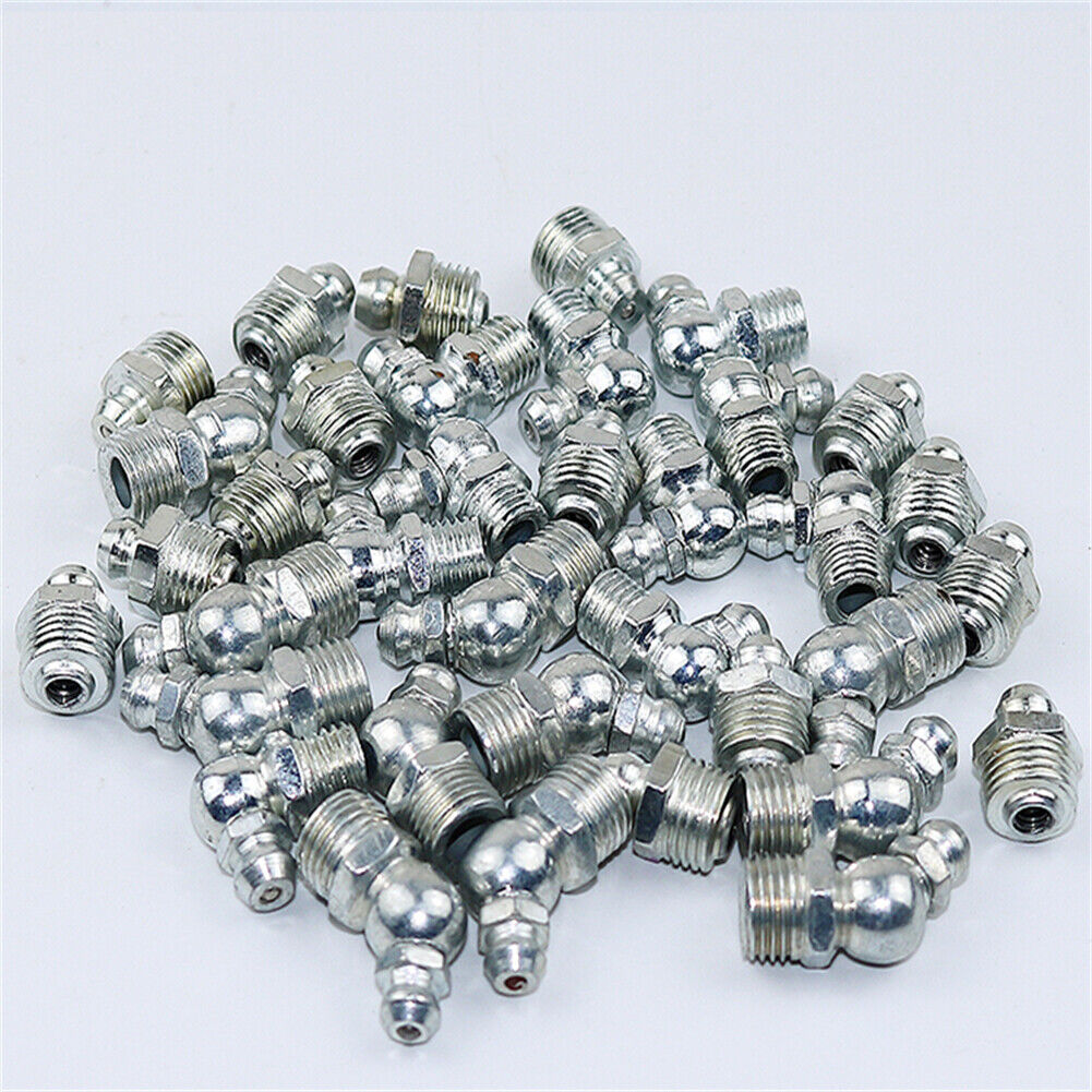 80pc Metric Hydraulic Grease Zerk Zirk Fitting Assortment Kit Straigt ...