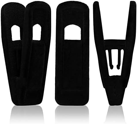 80pc Velvet Hanger Clips, Black Pants Velvet Clips, Large Opening ...