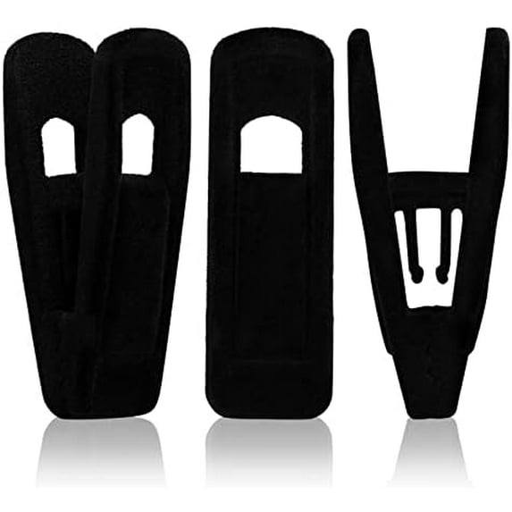 80pc Velvet Hanger Clips, Black Pants Velvet Clips, Large Opening ...