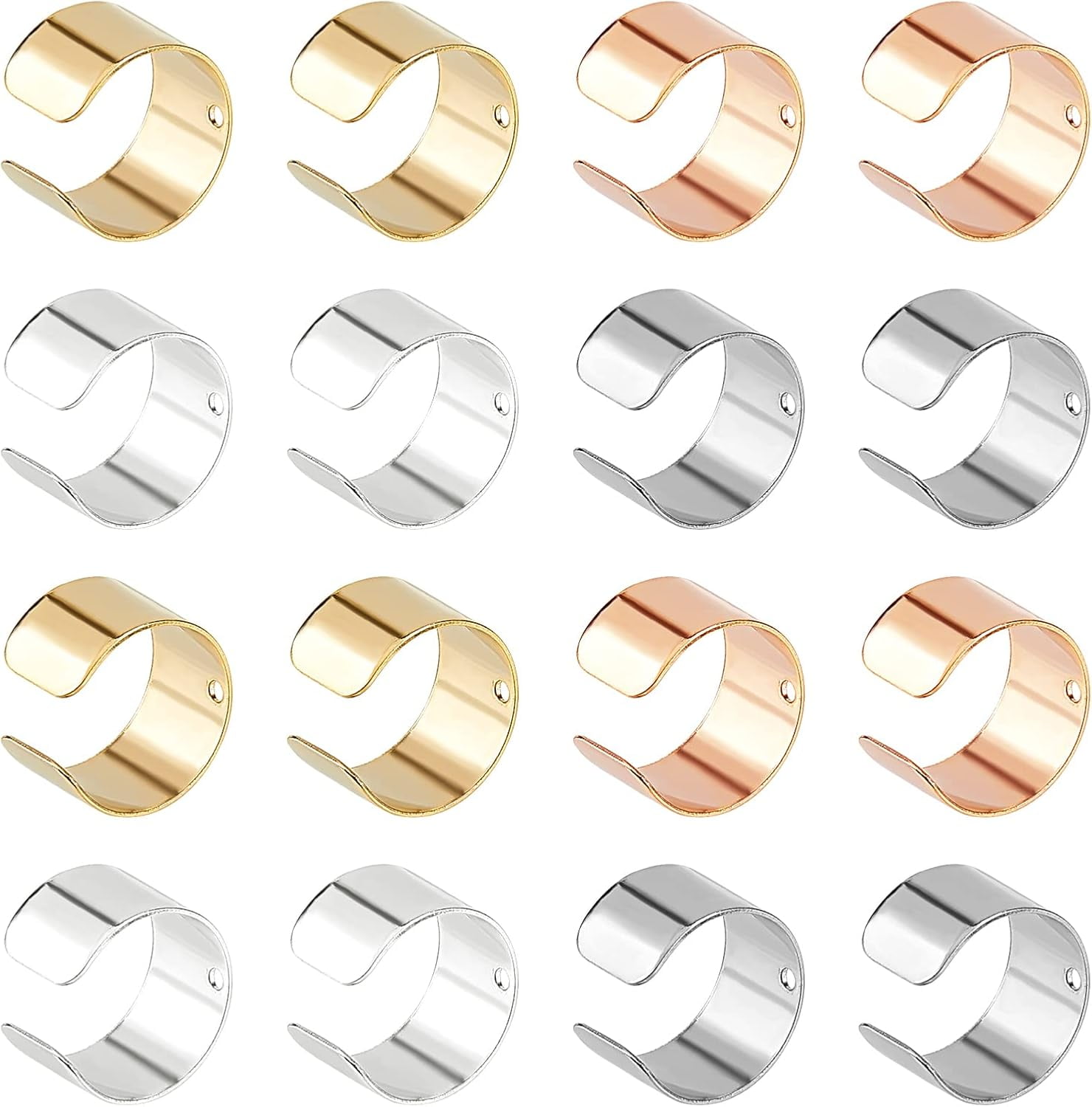 about 80pcs 4 Colors Cuff Earrings Helix Cuff Earrings Conch Cuffs ...