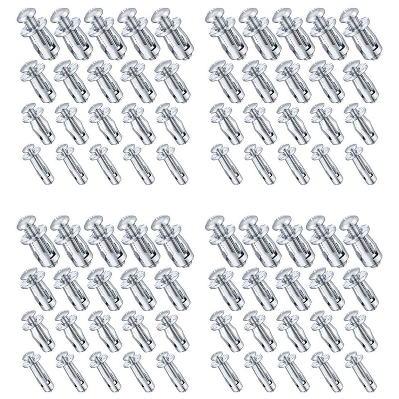 80pcs M 4 M5 M6 M8 Jack Nuts, Carbon Steel Expansion Screw Nut Fasteners for Securing Plate ...