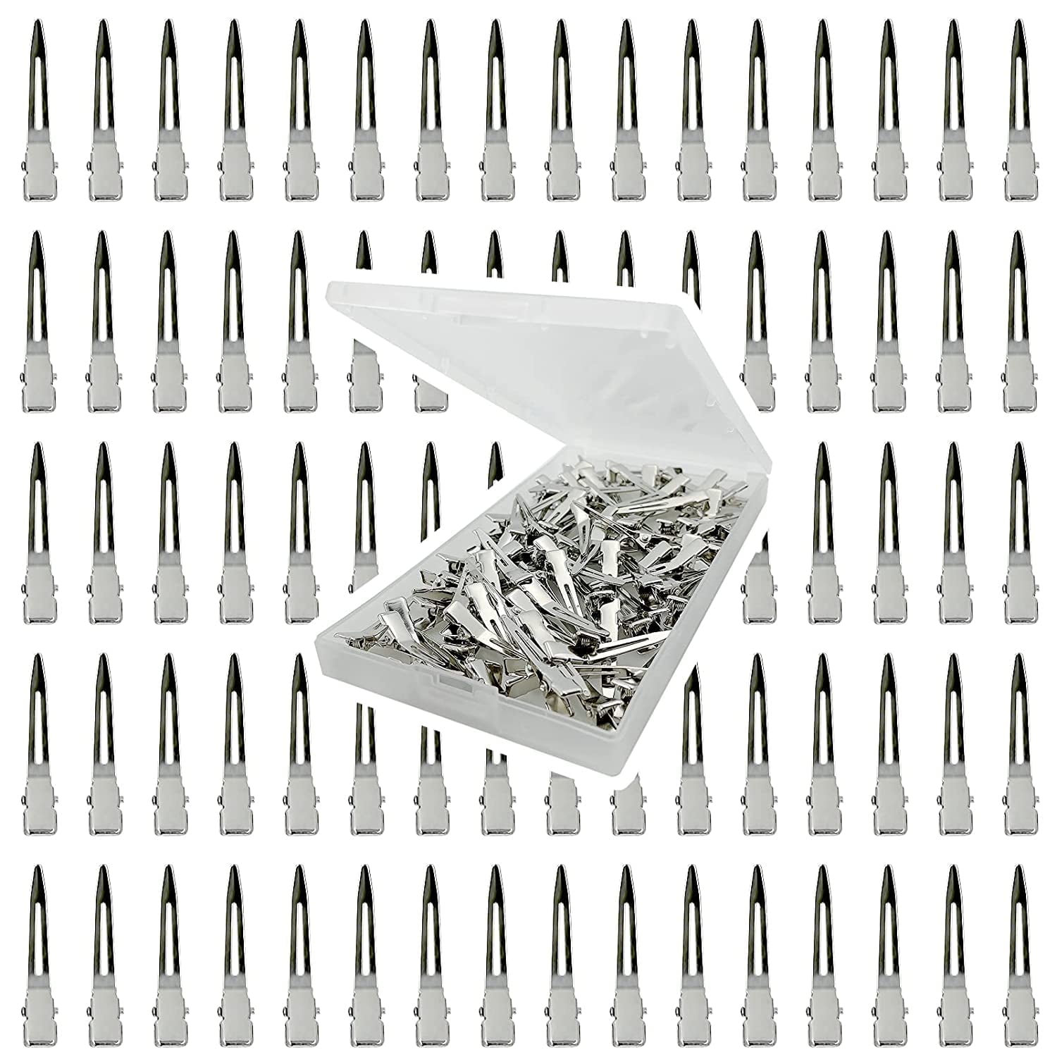 80pcs Metal Duck Billed Hair Clips for Women Styling Sectioning, Silver ...